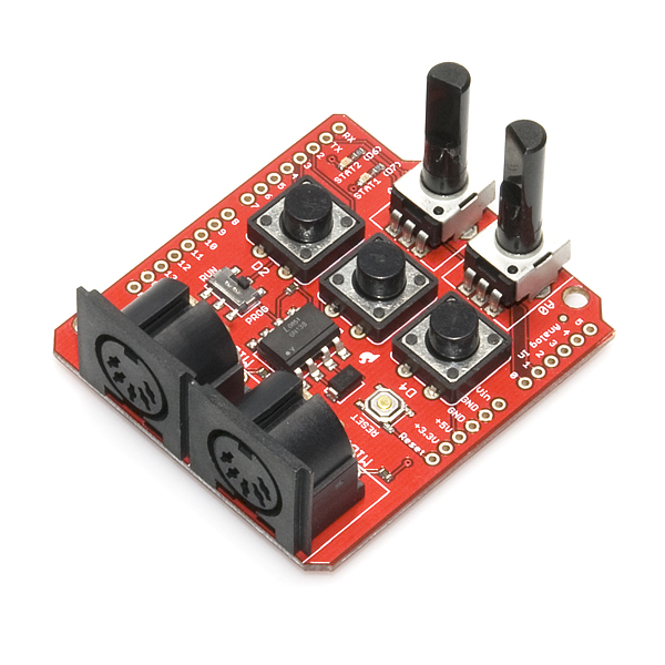 MIDI Shield | Buy in Australia | DEV-09595 | Core Electronics
