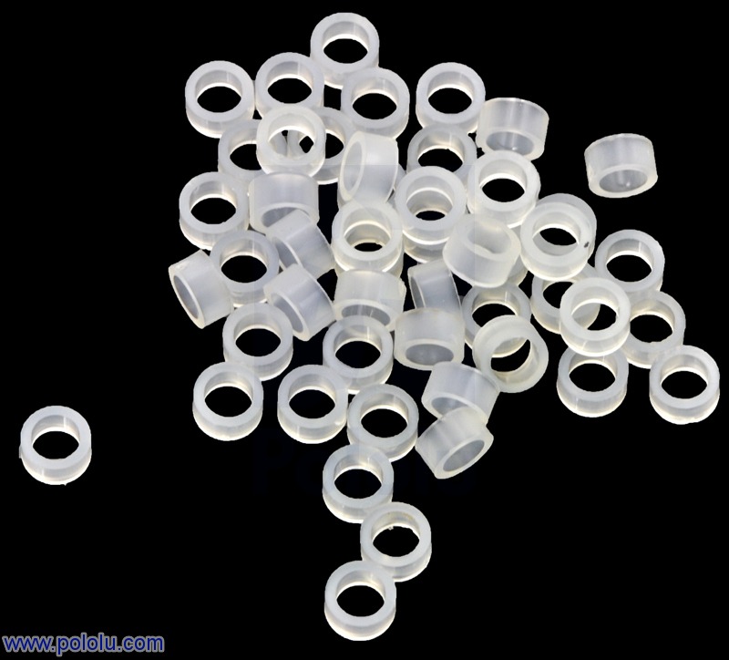 Nylon Spacer: 2mm Length, 5mm OD, 3.3mm ID (50-Pack) | Buy in Australia ...
