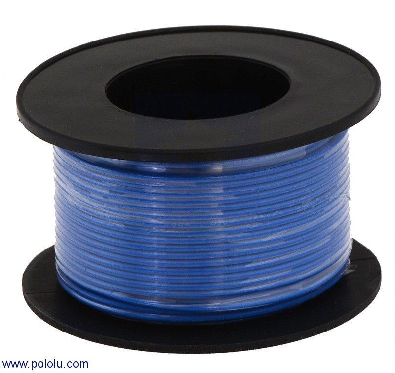 Stranded Wire: Blue, 24 AWG, 60 Feet | Buy in Australia | POLOLU-2636 ...