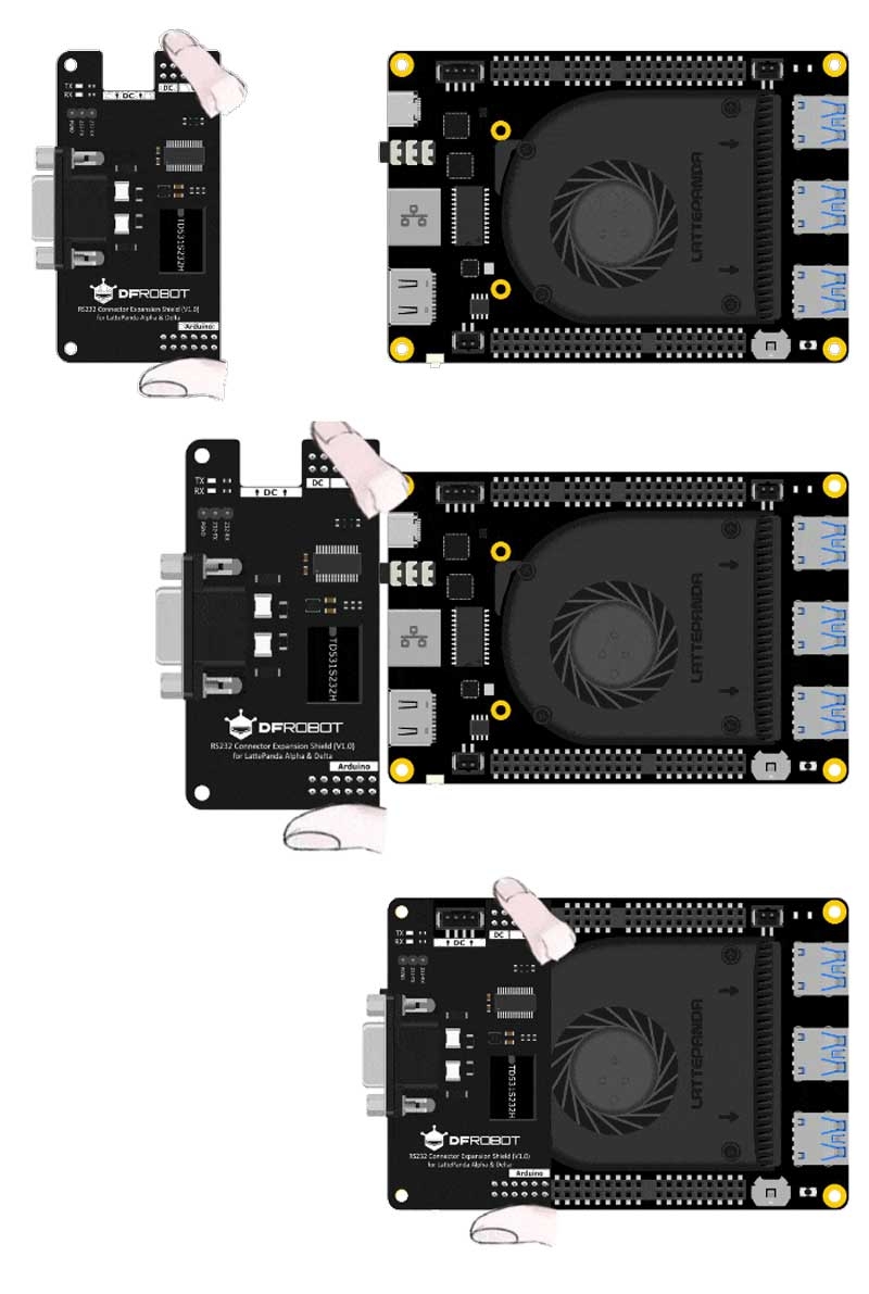RS232 Connector Expansion Shield for LattePanda Alpha&Delta | Buy in ...