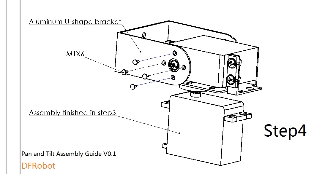 DF05BB Tilt/Pan Kit (5kg) | Buy in Australia | FIT0045 | DFRobot | Core ...