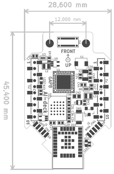 Crazyflie AI-deck V1.1 – with GAP8 RISC-V MCU & ESP32 Wi-Fi | Buy in ...