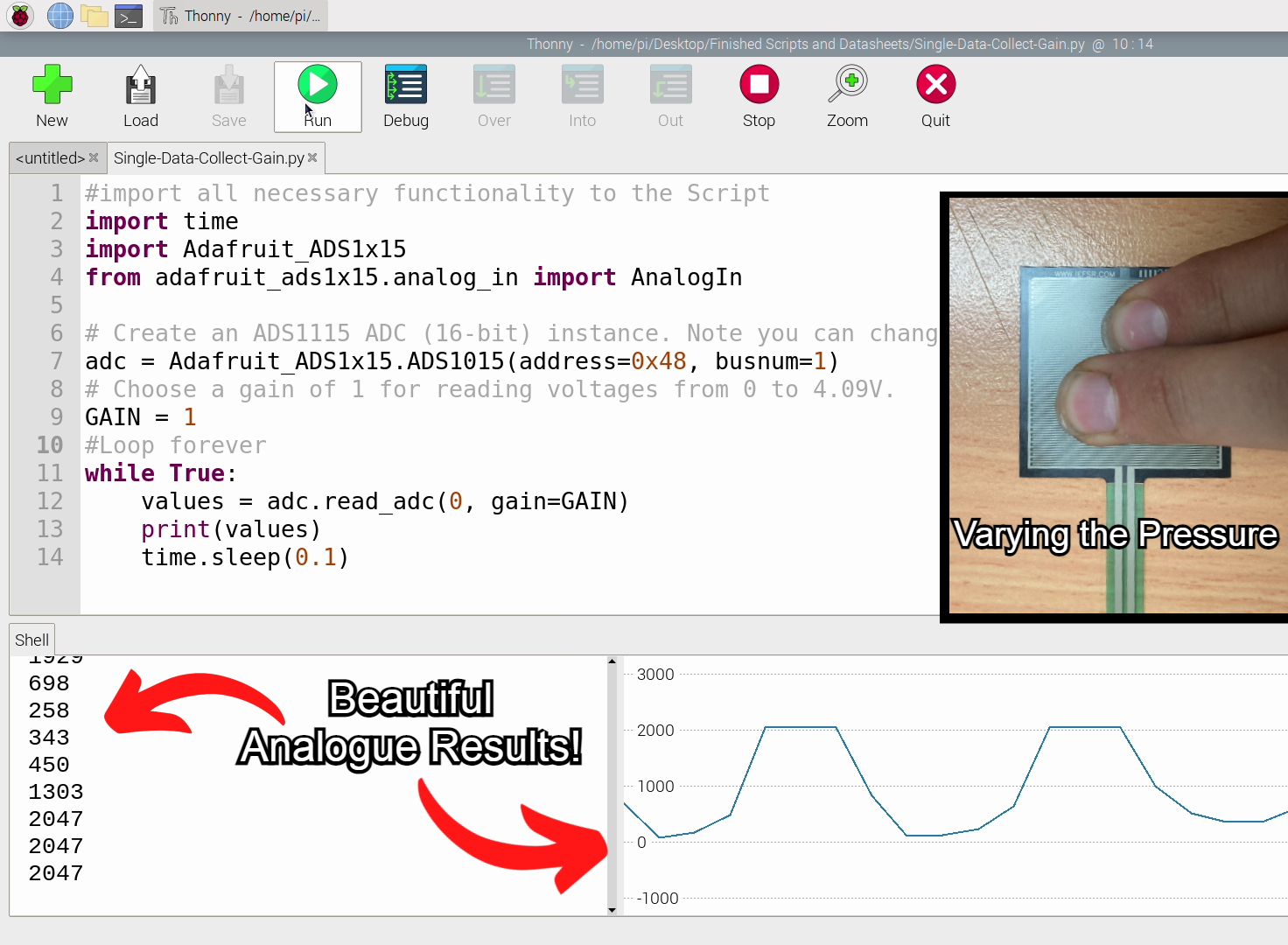 How To Use Force Sensitive Resistors With A Raspberry Pi And A Ads1015 Adc Tutorial Australia
